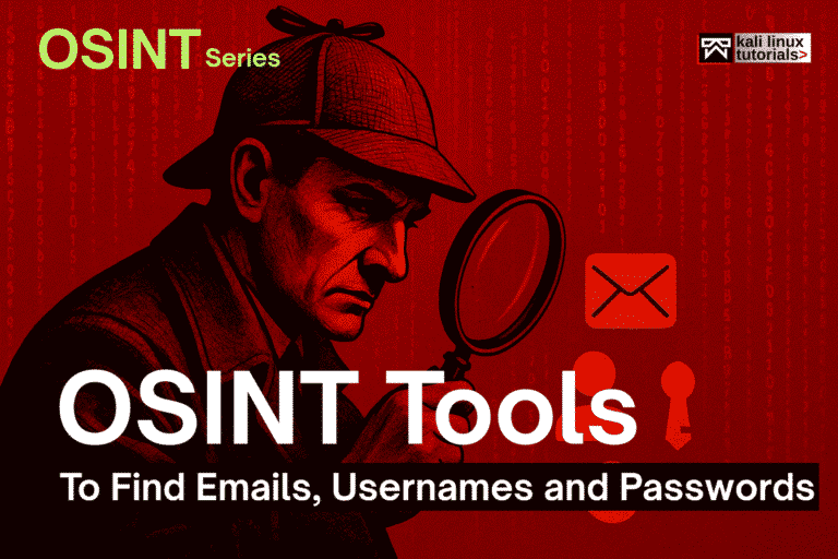 Top OSINT Tools to Find Emails, Usernames and Passwords - Kali Linux ...